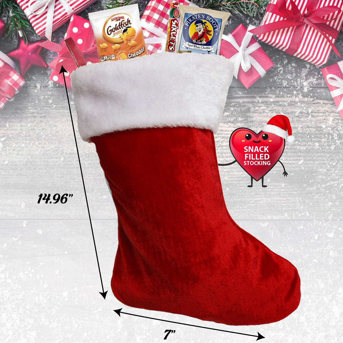 Special Occasional Christmas Stocking Stuffed, Pre-filled Holiday Snac ...
